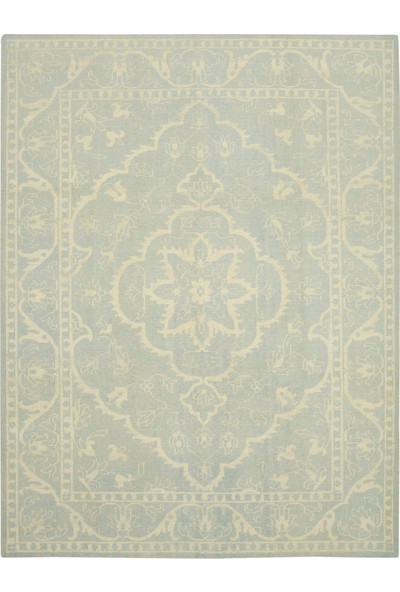 Bespoky Oushak Xl Bej 279X360 cm Geleneksel Oryantal Yün-Pamuk El Dokuma Alan Halısı