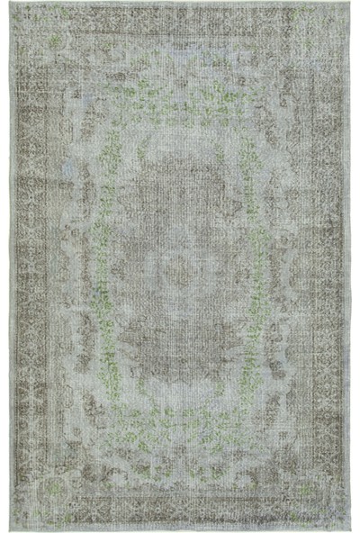 Bespoky Overdyed Gri 169X261 cm Nostaljik Boyalı Yün-Pamuk El Dokuma Alan Halısı