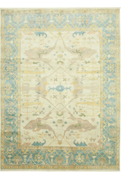 Bespoky Oushak Xl Bej 269X365 cm Geleneksel Oryantal Yün-Pamuk El Dokuma Alan Halısı Bespoky Oushak Xl Bej 269X365 cm Geleneksel Oryantal Yün-Pamuk El Dokuma Alan Halısı