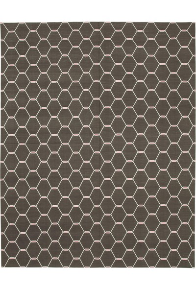 Bespoky Dhurrie Kahve 278X354 cm Geometrik Yün-Pamuk El Dokuma Kilim Alan Halısı Bespoky Dhurrie Kahve 278X354 cm Geometrik Yün-Pamuk El Dokuma Kilim Alan Halısı