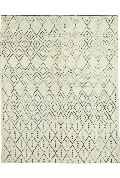 Bespoky Moroccan Bej 236X292 cm Fas Yün-Pamuk El Dokuma Alan Halısı Bespoky Moroccan Bej 236X292 cm Fas Yün-Pamuk El Dokuma Alan Halısı