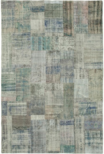Bespoky Fourtypatch Gri 203X302 cm Patchwork Yün-Pamuk El Dokuma Alan Halısı Bespoky Fourtypatch Gri 203X302 cm Patchwork Yün-Pamuk El Dokuma Alan Halısı