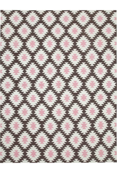 Bespoky Dhurrie Kahve 278X365 cm Geometrik Yün-Pamuk El Dokuma Kilim Alan Halısı Bespoky Dhurrie Kahve 278X365 cm Geometrik Yün-Pamuk El Dokuma Kilim Alan Halısı