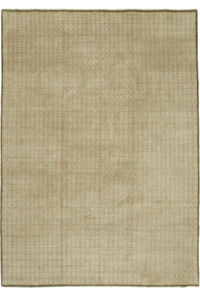 Bespoky Oushak Bej 271X382 cm Geleneksel Oryantal Yün-Pamuk El Dokuma Alan Halısı