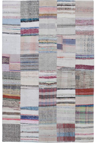 Bespoky Chaput 152X231 cm Patchwork Yün-Pamuk El Dokuma Kilim Alan Halısı Bespoky Chaput 152X231 cm Patchwork Yün-Pamuk El Dokuma Kilim Alan Halısı
