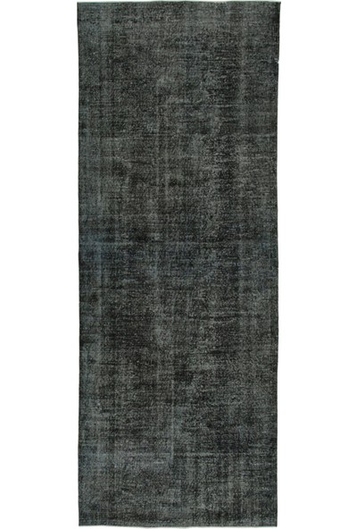 Bespoky Zile Overdyed Siyah 144X378 cm Geleneksel Oryantal Yün-Pamuk El Dokuma Alan Halısı Bespoky Zile Overdyed Siyah 144X378 cm Geleneksel Oryantal Yün-Pamuk El Dokuma Alan Halısı