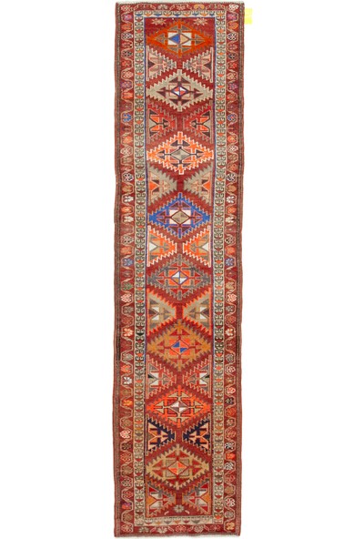 Bespoky Kherki Kırmızı 85X345 cm Geleneksel Oryantal Yün-Pamuk El Dokuma Alan Halısı Bespoky Kherki Kırmızı 85X345 cm Geleneksel Oryantal Yün-Pamuk El Dokuma Alan Halısı