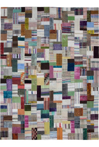 Bespoky Chaput 300X401 cm Patchwork Yün-Pamuk El Dokuma Kilim Alan Halısı Bespoky Chaput 300X401 cm Patchwork Yün-Pamuk El Dokuma Kilim Alan Halısı
