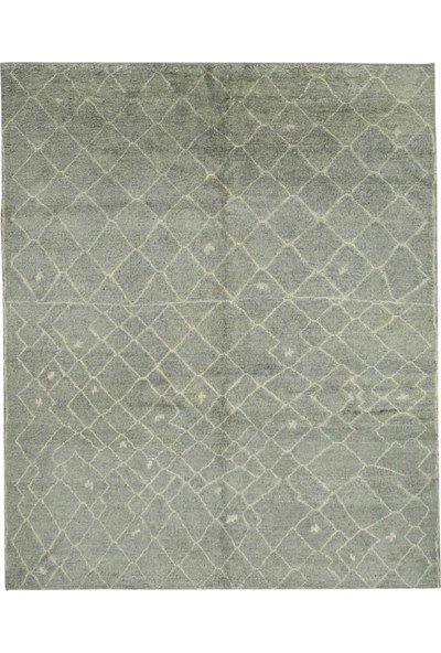 Bespoky Moroccan Gri 249X297 cm Fas Yün-Pamuk El Dokuma Alan Halısı Bespoky Moroccan Gri 249X297 cm Fas Yün-Pamuk El Dokuma Alan Halısı