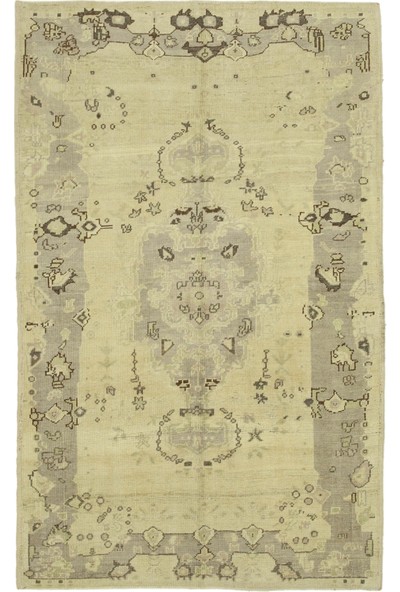 Bespoky Taspinar Bej 152X246 cm Göçebe Yün-Pamuk El Dokuma Alan Halısı