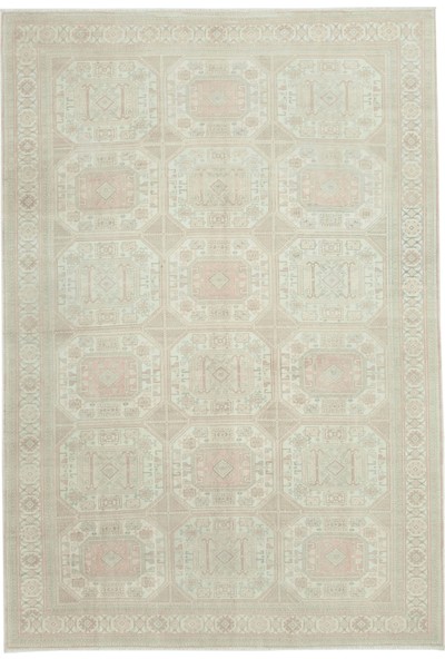 Kayseri Bej 198X286 cm Geleneksel Oryantal Yün-Pamuk El Dokuma Alan Halısı