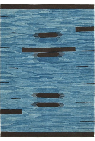 Bespoky Mohair Mavi 181X255 cm Göçebe Yün-Pamuk El Dokuma Kilim Alan Halısı Bespoky Mohair Mavi 181X255 cm Göçebe Yün-Pamuk El Dokuma Kilim Alan Halısı