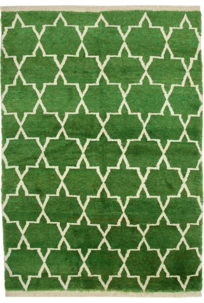 Bespoky Moroccan Yeşil 231X335 cm Fas Yün-Pamuk El Dokuma Alan Halısı Bespoky Moroccan Yeşil 231X335 cm Fas Yün-Pamuk El Dokuma Alan Halısı