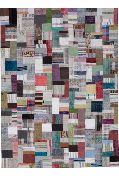 Bespoky Chaput 256X350 cm Patchwork Yün-Pamuk El Dokuma Kilim Alan Halısı Bespoky Chaput 256X350 cm Patchwork Yün-Pamuk El Dokuma Kilim Alan Halısı