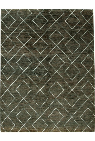 Bespoky Moroccan Yeşil 287X376 cm Fas Yün-Pamuk El Dokuma Alan Halısı Bespoky Moroccan Yeşil 287X376 cm Fas Yün-Pamuk El Dokuma Alan Halısı