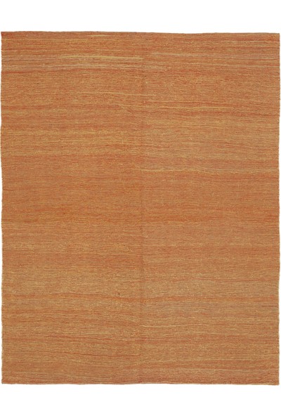 Bespoky Zollanvari Turuncu 166X214 cm Düz Yün-Pamuk El Dokuma Kilim Alan Halısı