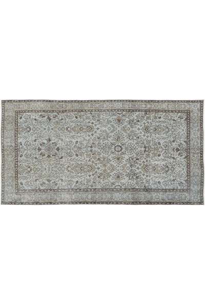 Bespoky Vintage Mavi 106X205 cm Geleneksel Oryantal Yün Pamuk El Dokuma Alan Halısı Bespoky Vintage Mavi 106X205 cm Geleneksel Oryantal Yün Pamuk El Dokuma Alan Halısı