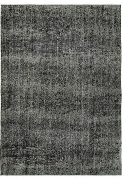 Bespoky Overdyed Siyah 195X274 cm Nostaljik Boyalı Yün-Pamuk El Dokuma Alan Halısı