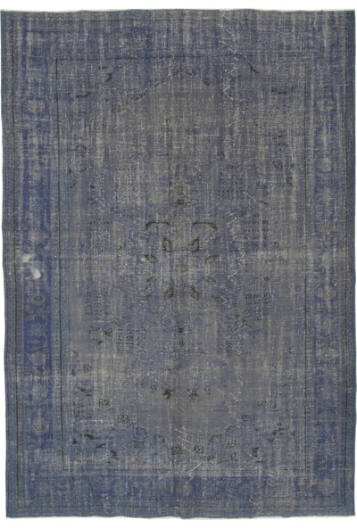 Bespoky Overdyed Gri 228X327 cm Nostaljik Boyalı Yün-Pamuk El Dokuma Alan Halısı