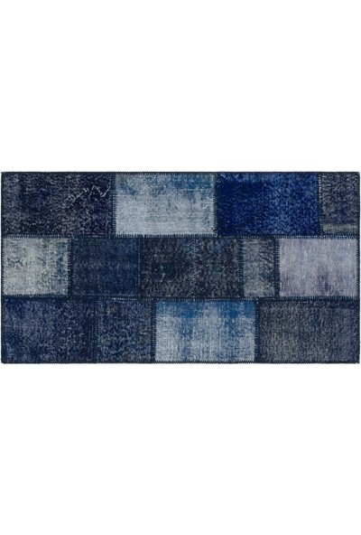 Bespoky Fourtypatch Siyah 78X148 cm Patchwork Yün Pamuk El Dokuma Alan Halısı Bespoky Fourtypatch Siyah 78X148 cm Patchwork Yün Pamuk El Dokuma Alan Halısı