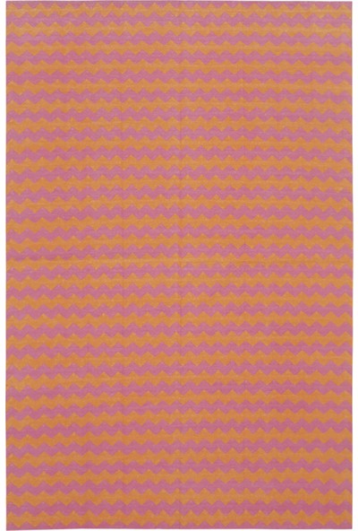 Bespoky Dhurrie Mor 182X272 cm Geometrik Yün-Pamuk El Dokuma Kilim Alan Halısı Bespoky Dhurrie Mor 182X272 cm Geometrik Yün-Pamuk El Dokuma Kilim Alan Halısı