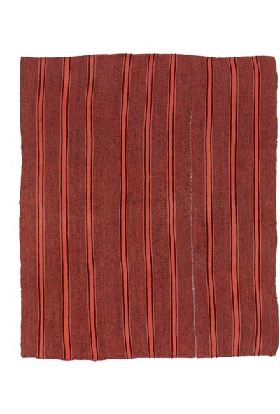 Bespoky Anadolu Kırmızı 182X214 cm Geometrik Keçi Yünü Pamuk El Dokuma Kilim Alan Halısı