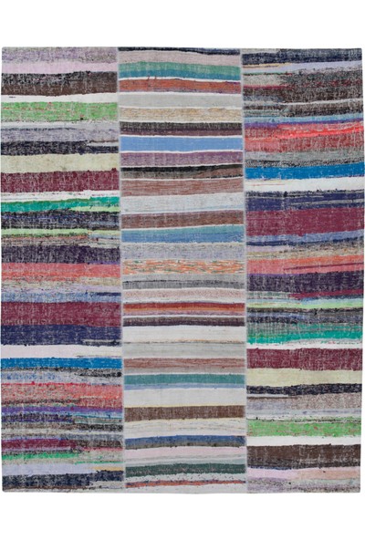 Bespoky Chaput 244X303 cm Patchwork Yün-Pamuk El Dokuma Kilim Alan Halısı Bespoky Chaput 244X303 cm Patchwork Yün-Pamuk El Dokuma Kilim Alan Halısı