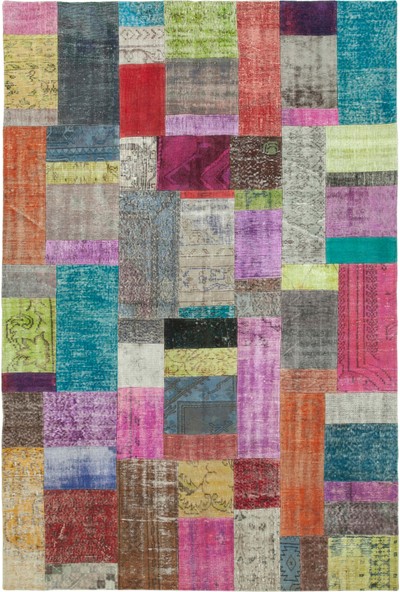 Bespoky Fourtypatch 203X301 cm Patchwork Yün-Pamuk El Dokuma Alan Halısı Bespoky Fourtypatch 203X301 cm Patchwork Yün-Pamuk El Dokuma Alan Halısı