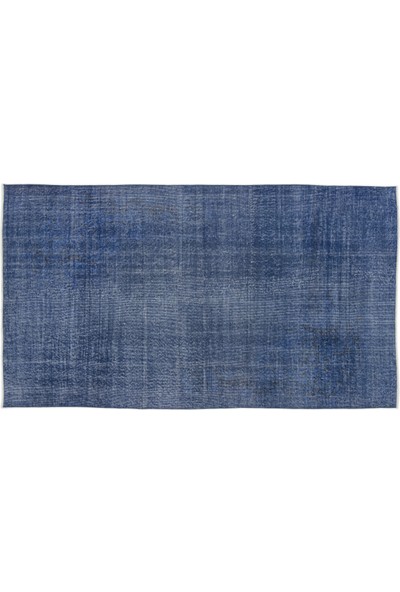 Vintage Mavi 142X262 cm Geleneksel Oryantal Yün Pamuk El Dokuma Alan Halısı Vintage Mavi 142X262 cm Geleneksel Oryantal Yün Pamuk El Dokuma Alan Halısı