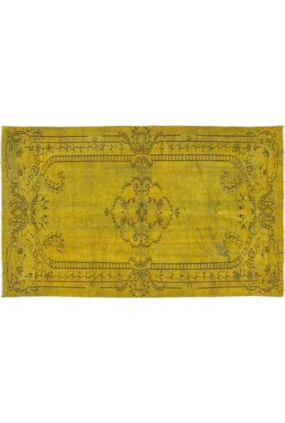 Bespoky Vintage 165X278 cm Geleneksel Oryantal Yün Pamuk El Dokuma Alan Halısı