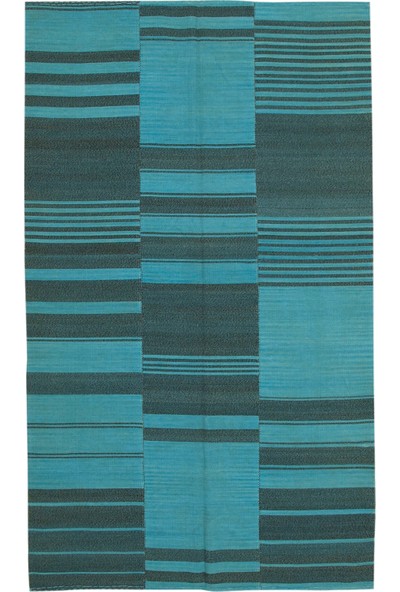 Bespoky Gümgüm Turkuaz 206X352 cm Geometrik Yün-Pamuk El Dokuma Kilim Alan Halısı Bespoky Gümgüm Turkuaz 206X352 cm Geometrik Yün-Pamuk El Dokuma Kilim Alan Halısı
