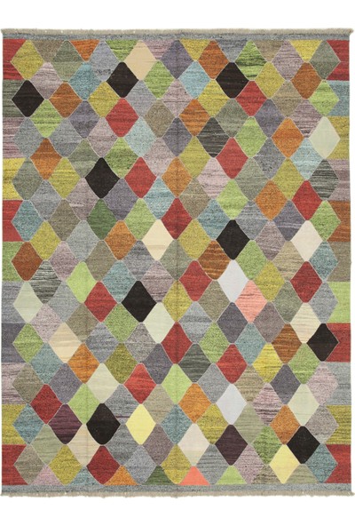 Bespoky Mohair 290X380 cm Göçebe Yün-Pamuk El Dokuma Kilim Alan Halısı