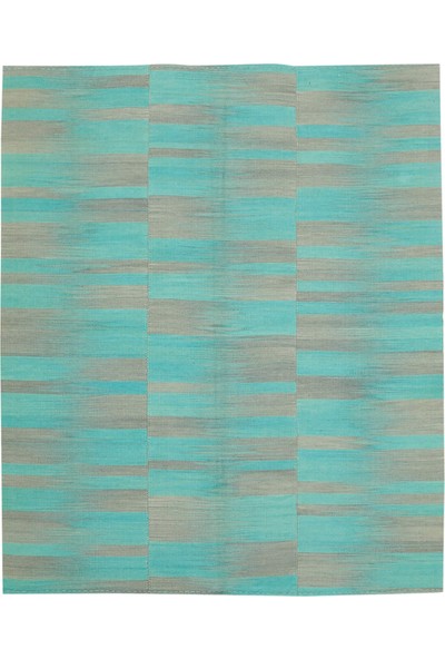 Bespoky Gümgüm Turkuaz 210X261 cm Geometrik Yün-Pamuk El Dokuma Kilim Alan Halısı Bespoky Gümgüm Turkuaz 210X261 cm Geometrik Yün-Pamuk El Dokuma Kilim Alan Halısı