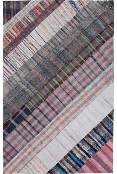 Bespoky Chaput 196X304 cm Patchwork Yün-Pamuk El Dokuma Kilim Alan Halısı Bespoky Chaput 196X304 cm Patchwork Yün-Pamuk El Dokuma Kilim Alan Halısı