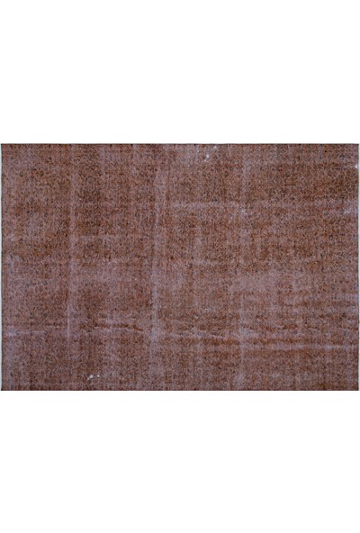 Bespoky Vintage Kahve 218X310 cm Nostaljik Yün Pamuk El Dokuma Alan Halısı