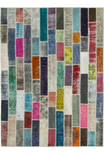 Bespoky Fourtypatch 187X250 cm Patchwork Yün-Pamuk El Dokuma Alan Halısı Bespoky Fourtypatch 187X250 cm Patchwork Yün-Pamuk El Dokuma Alan Halısı