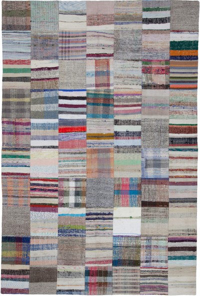 Bespoky Chaput 200X302 cm Patchwork Yün-Pamuk El Dokuma Kilim Alan Halısı Bespoky Chaput 200X302 cm Patchwork Yün-Pamuk El Dokuma Kilim Alan Halısı