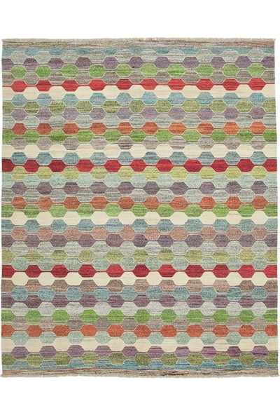 Bespoky Mohair 247X303 cm Göçebe Yün-Pamuk El Dokuma Kilim Alan Halısı