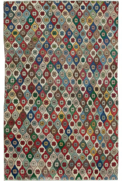 Bespoky Zeki Müren 184X291 cm Geometrik Yün-Pamuk El Dokuma Alan Halısı Bespoky Zeki Müren 184X291 cm Geometrik Yün-Pamuk El Dokuma Alan Halısı