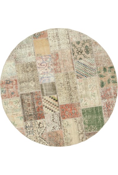 Bespoky Fourtypatch 215X215 cm Patchwork Yün-Pamuk El Dokuma Alan Halısı Bespoky Fourtypatch 215X215 cm Patchwork Yün-Pamuk El Dokuma Alan Halısı