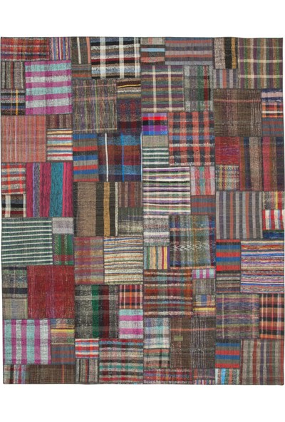 Bespoky Chaput 330X409 cm Patchwork Yün Pamuk El Dokuma Kilim Alan Halısı Bespoky Chaput 330X409 cm Patchwork Yün Pamuk El Dokuma Kilim Alan Halısı