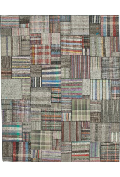 Bespoky Chaput 330X411 cm Patchwork Yün Pamuk El Dokuma Kilim Alan Halısı Bespoky Chaput 330X411 cm Patchwork Yün Pamuk El Dokuma Kilim Alan Halısı