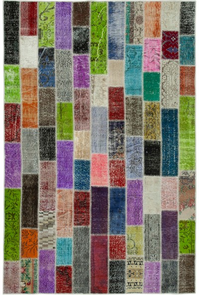 Bespoky Fourtypatch 198X304 cm Patchwork Yün-Pamuk El Dokuma Alan Halısı Bespoky Fourtypatch 198X304 cm Patchwork Yün-Pamuk El Dokuma Alan Halısı