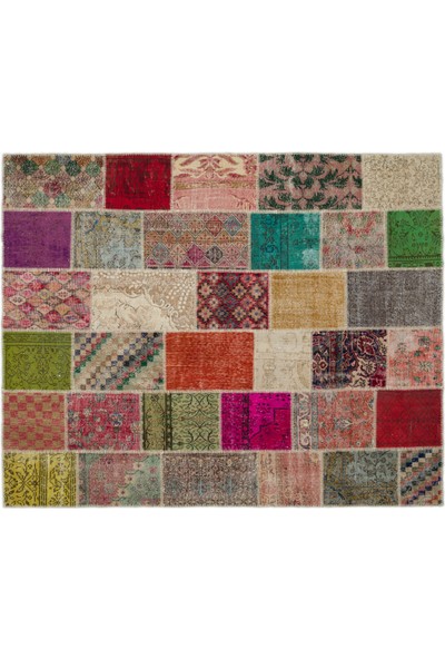 Bespoky Fourtypatch 245X307 cm Patchwork Yün Pamuk El Dokuma Alan Halısı Bespoky Fourtypatch 245X307 cm Patchwork Yün Pamuk El Dokuma Alan Halısı