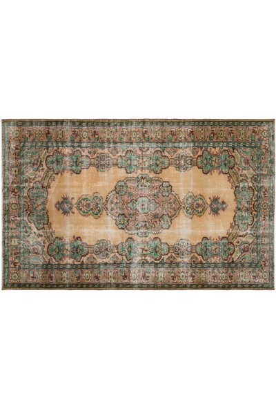 Bespoky Vintage 195X301 cm Geleneksel Oryantal Yün Pamuk El Dokuma Alan Halısı