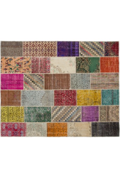 Bespoky Fourtypatch 248X307 cm Patchwork Yün Pamuk El Dokuma Alan Halısı Bespoky Fourtypatch 248X307 cm Patchwork Yün Pamuk El Dokuma Alan Halısı