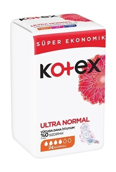Kotex Ultra Normal Ekonomik Paket 24 lü Kotex Ultra Normal Ekonomik Paket 24 lü