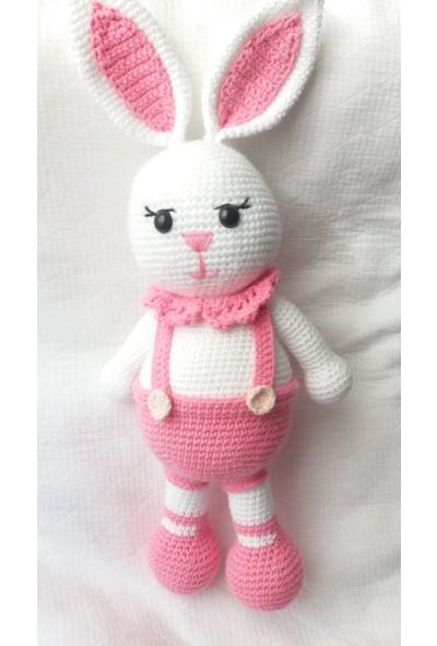 Office&joy Oyun ve Uyku Arkadaşı Şeker Tavşan(El Örgüsü)