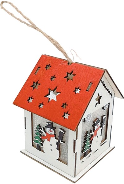 F Fityle Yaratıcı Noel Kabin Kar Evi Noel Ağacı Süsler Için Aile Kardan Adam Için (Yurt Dışından) F Fityle Yaratıcı Noel Kabin Kar Evi Noel Ağacı Süsler Için Aile Kardan Adam Için (Yurt Dışından)