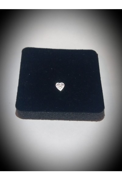 Si&si 925 Ayar Gümüş Zirkon Taşlı Kalp Hızma